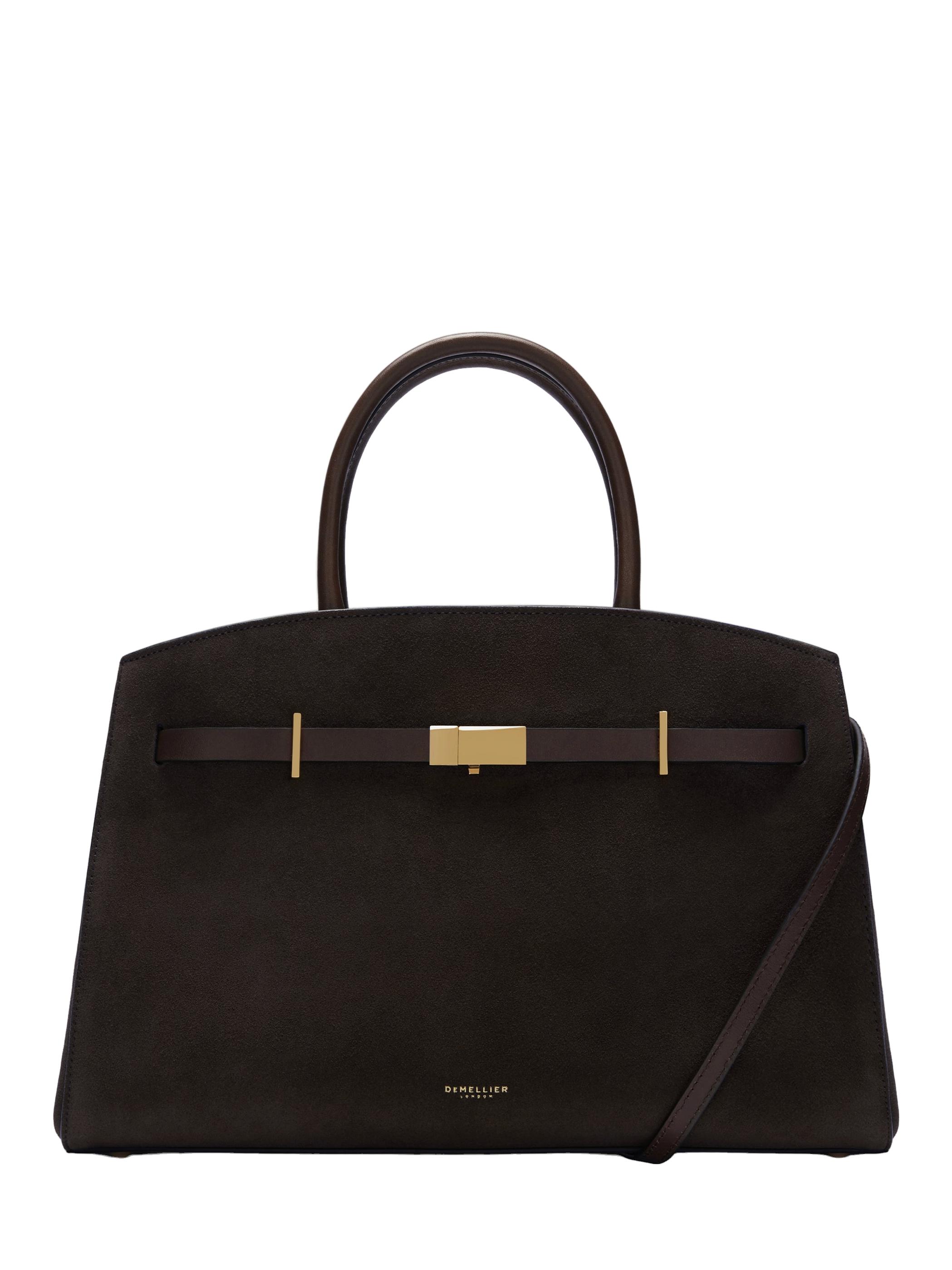 DEMELLIER DeMellier Midi Hudson Satchel with Gold-Plated Lock